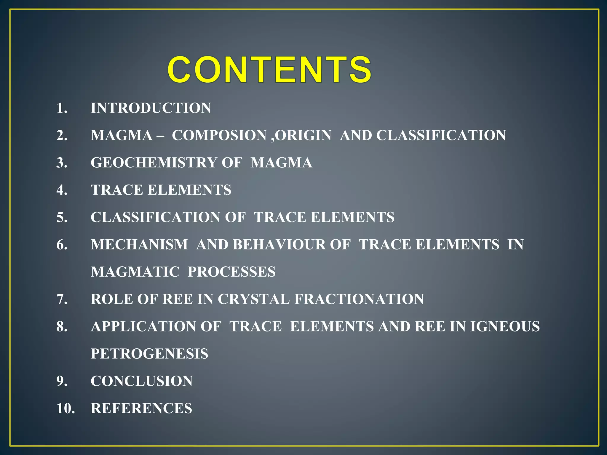Role of trace elements in rare earth elements | PPTX