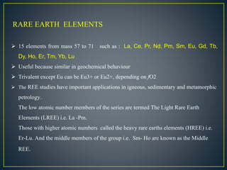 Role of trace elements in rare earth elements | PPTX