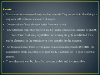 Role of trace elements in rare earth elements | PPTX