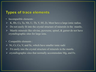 Role of trace elements in rare earth elements | PPTX