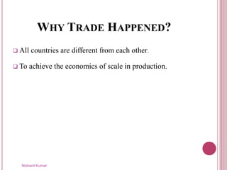 Role of trade in development | PPTX