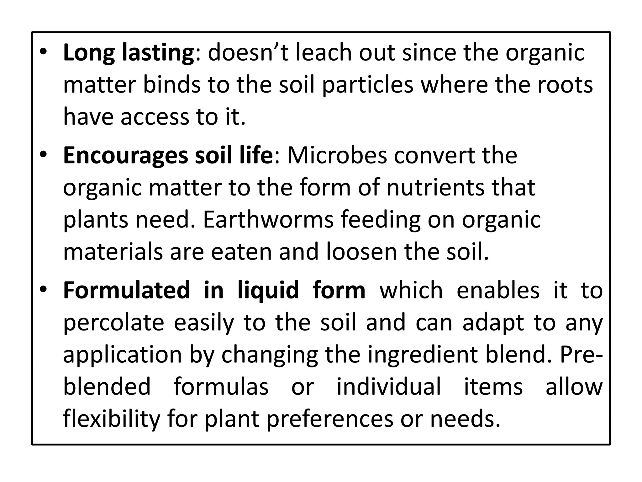 Role of traditional organic liquid formulations in organic farming | PPTX