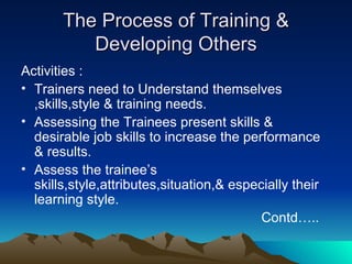 Role Of Training | PPT