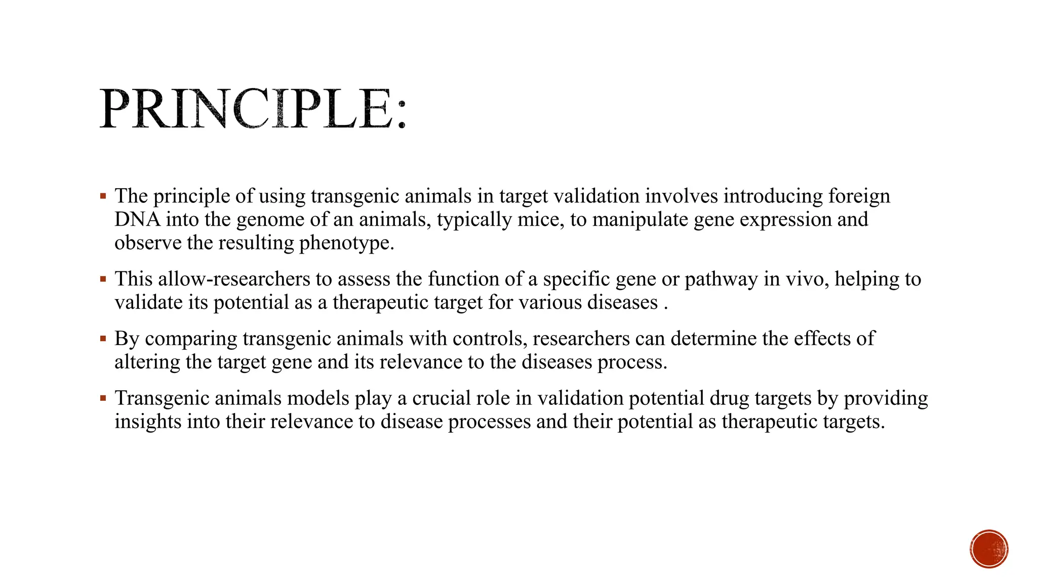 Role of transgenic animal in target validation.pptx