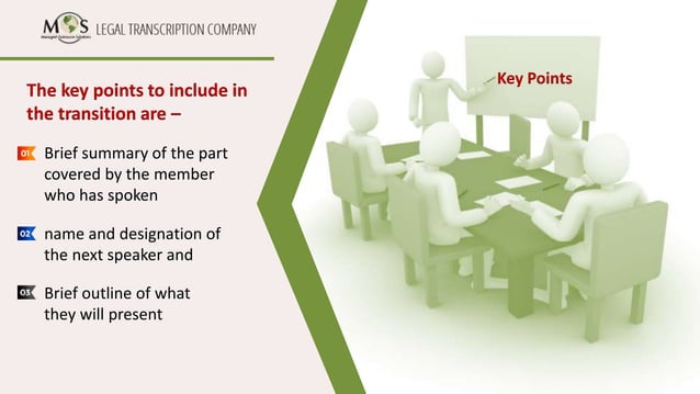 Role of Transition Words in Presentations | PPT