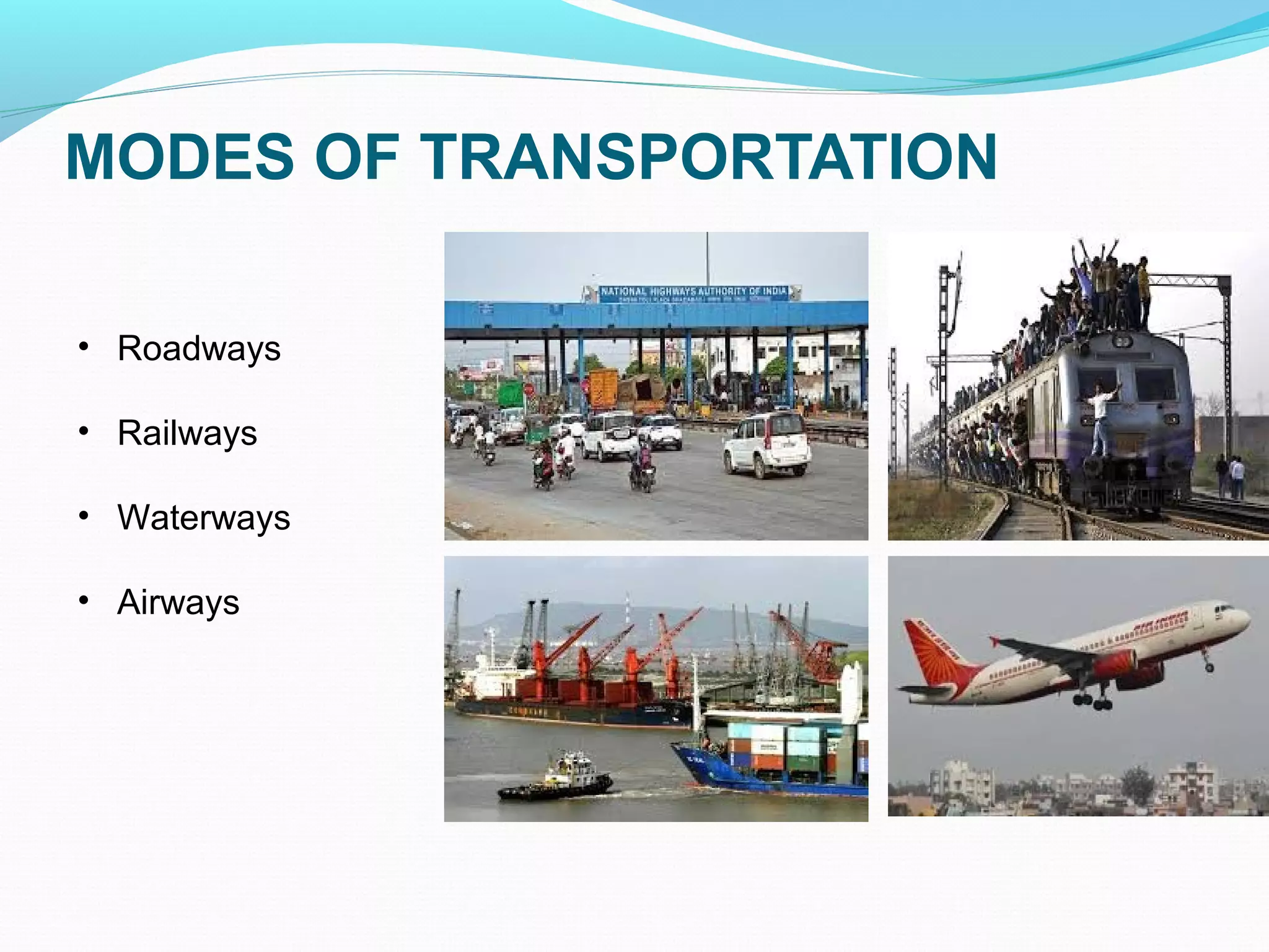 Role of transportation | PPT