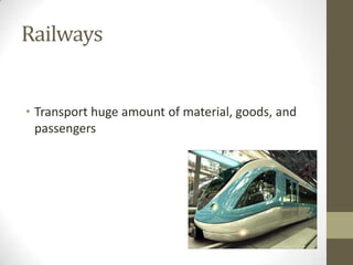 Role of transportation in Development | PPTX