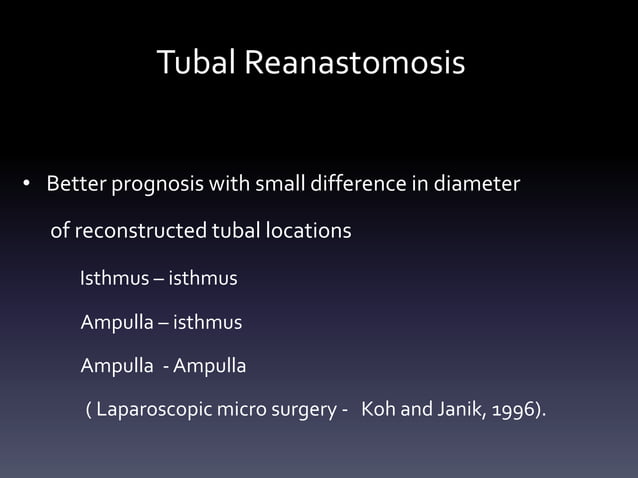 Role of tubal surgery in era of ivf | PPTX | Infertility | Reproductive ...