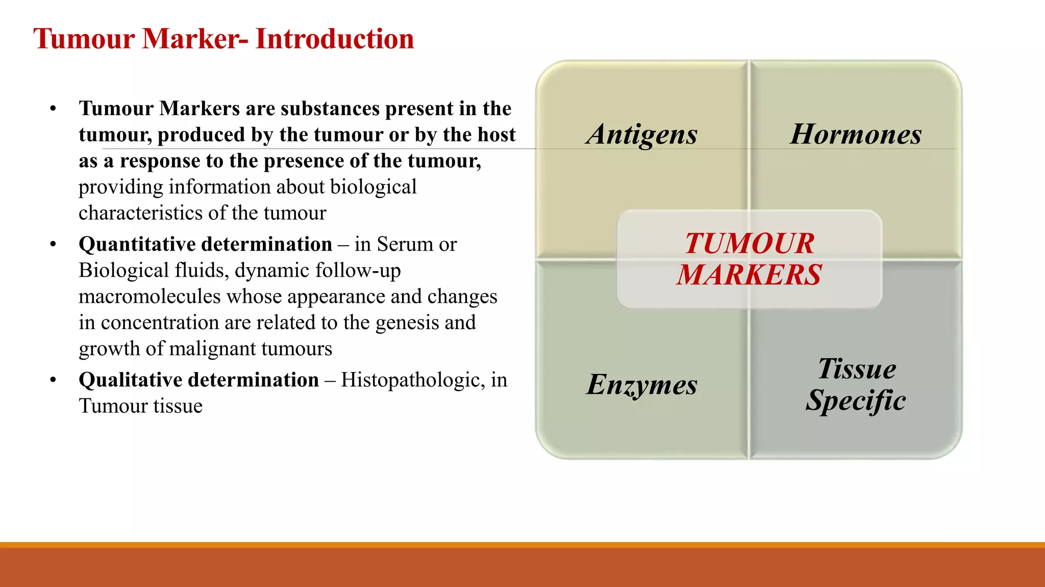 Role of tumour markers in clinical practice | PPTX