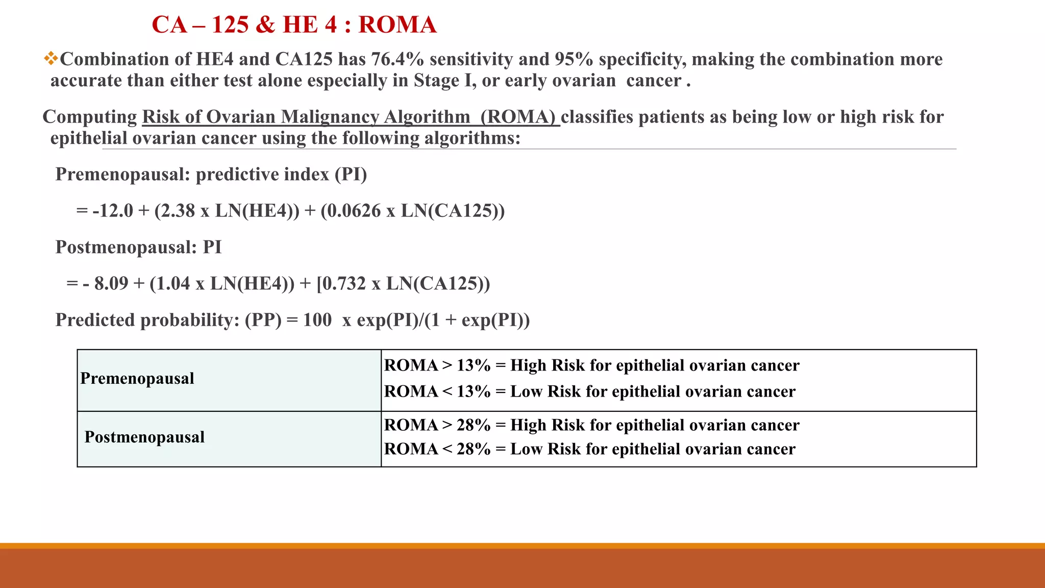 Role of tumour markers in clinical practice | PPTX