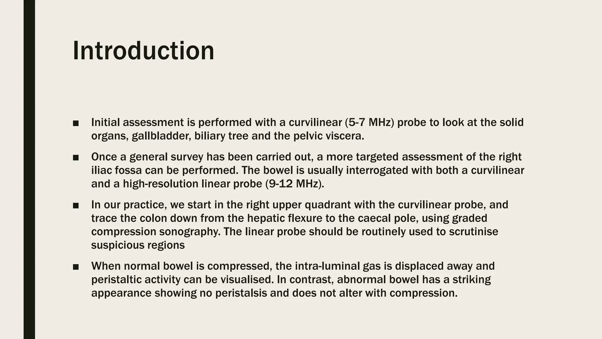 Role of ultrasound in right iliac fossa pain | PPTX