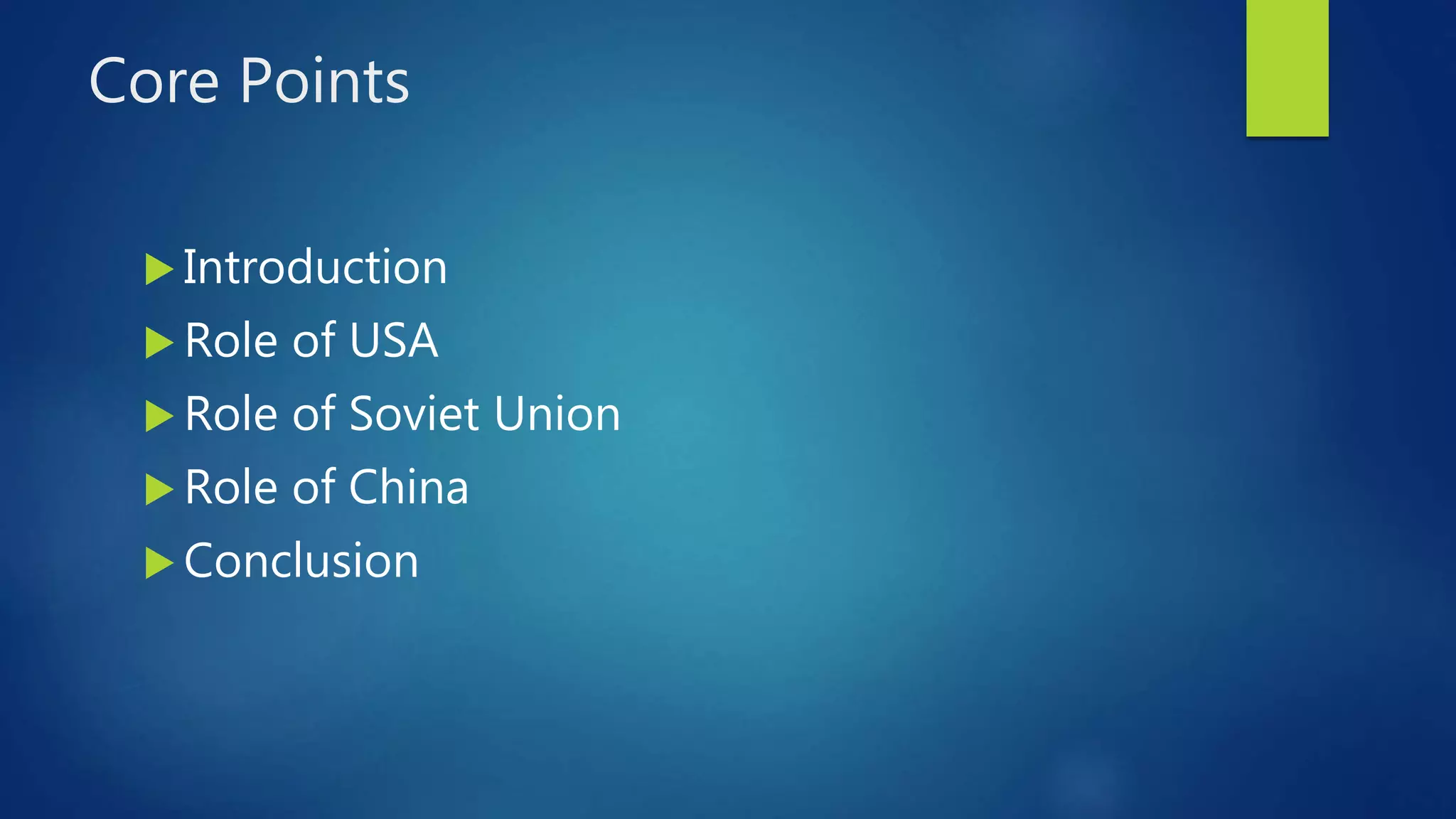 Role of USA, Soviet Union and China in liberation 1971 | PPTX