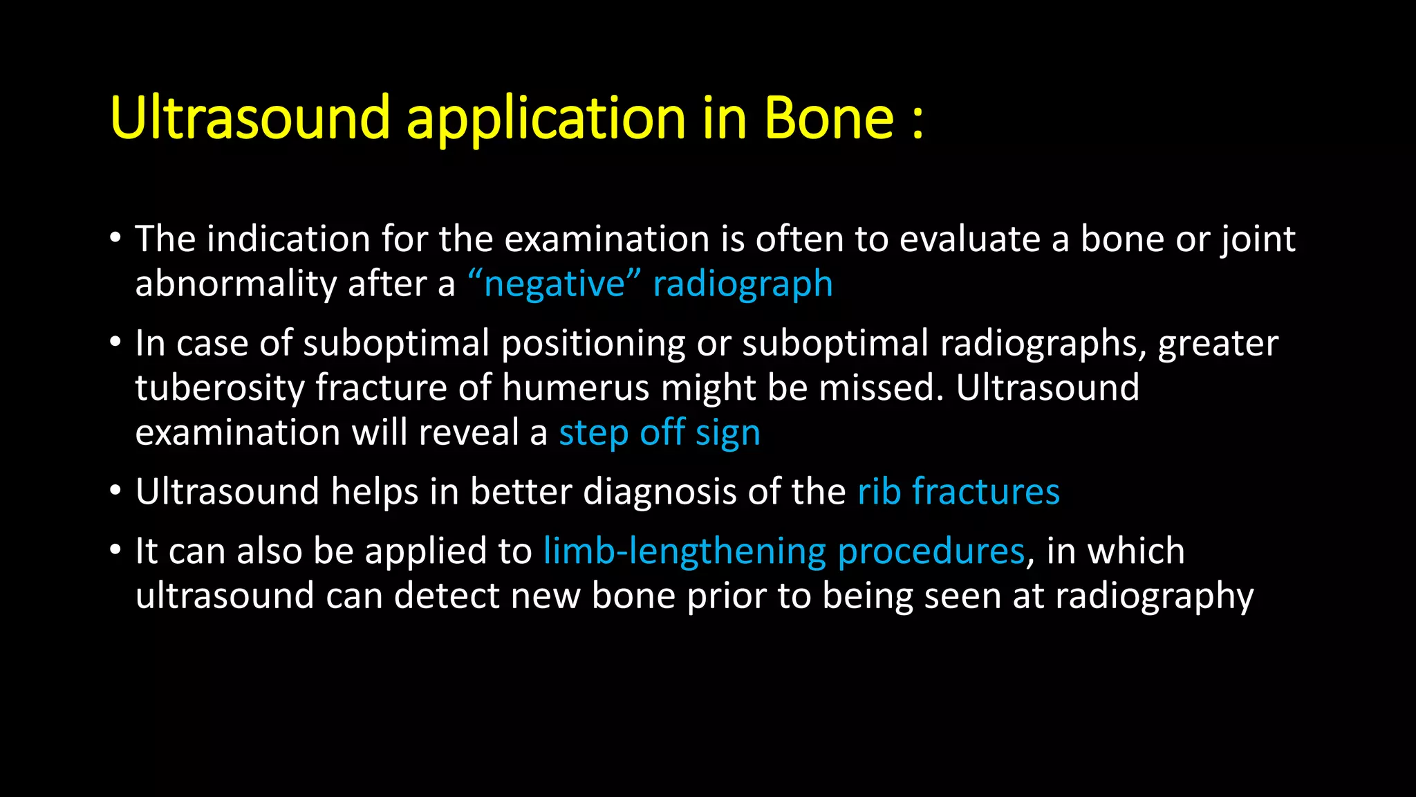 Role of usg in orthopedics | PPTX