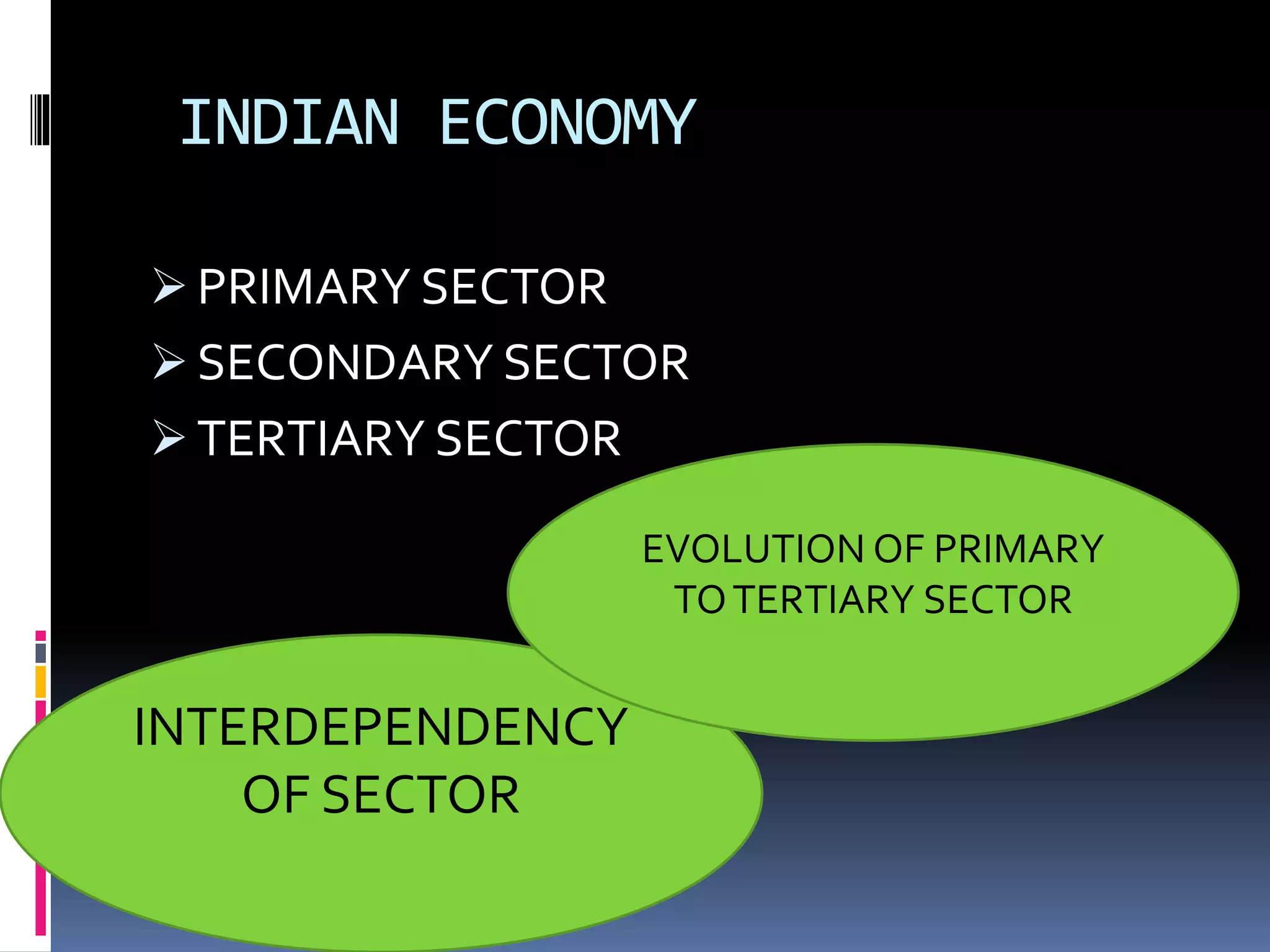 Role of various sector in economic development copy | PPT