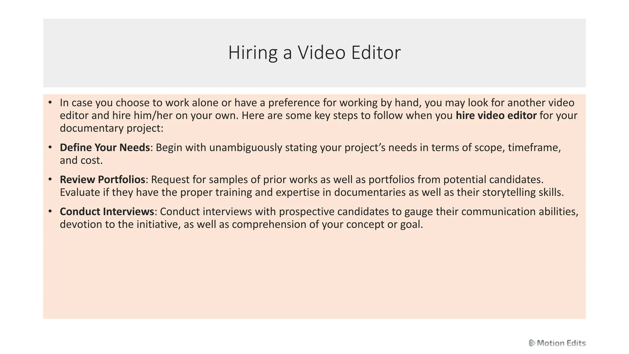 Role of Video Editing in the Making of Documentary Films.pptx