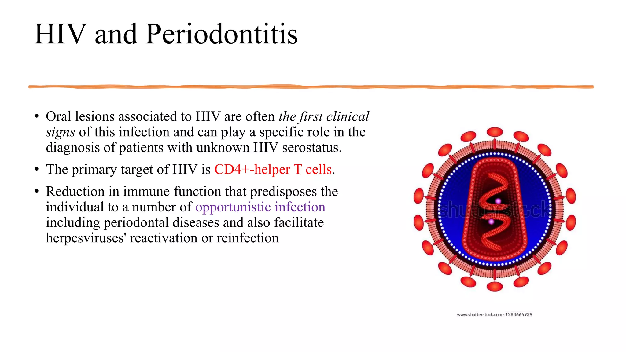 Role of virus in periodontal disease | PPTX
