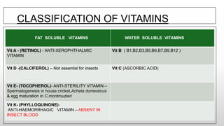 ROLE OF VITAMINS (ENT502) - Anatomy & Physiology | PPT