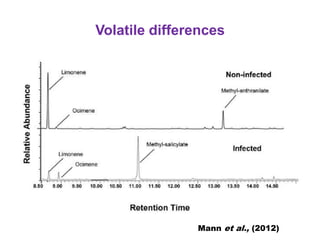 Role of volatiles in arthropod vectors and plant disease interaction | PPTX