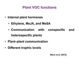 Role of volatiles in arthropod vectors and plant disease interaction | PPTX