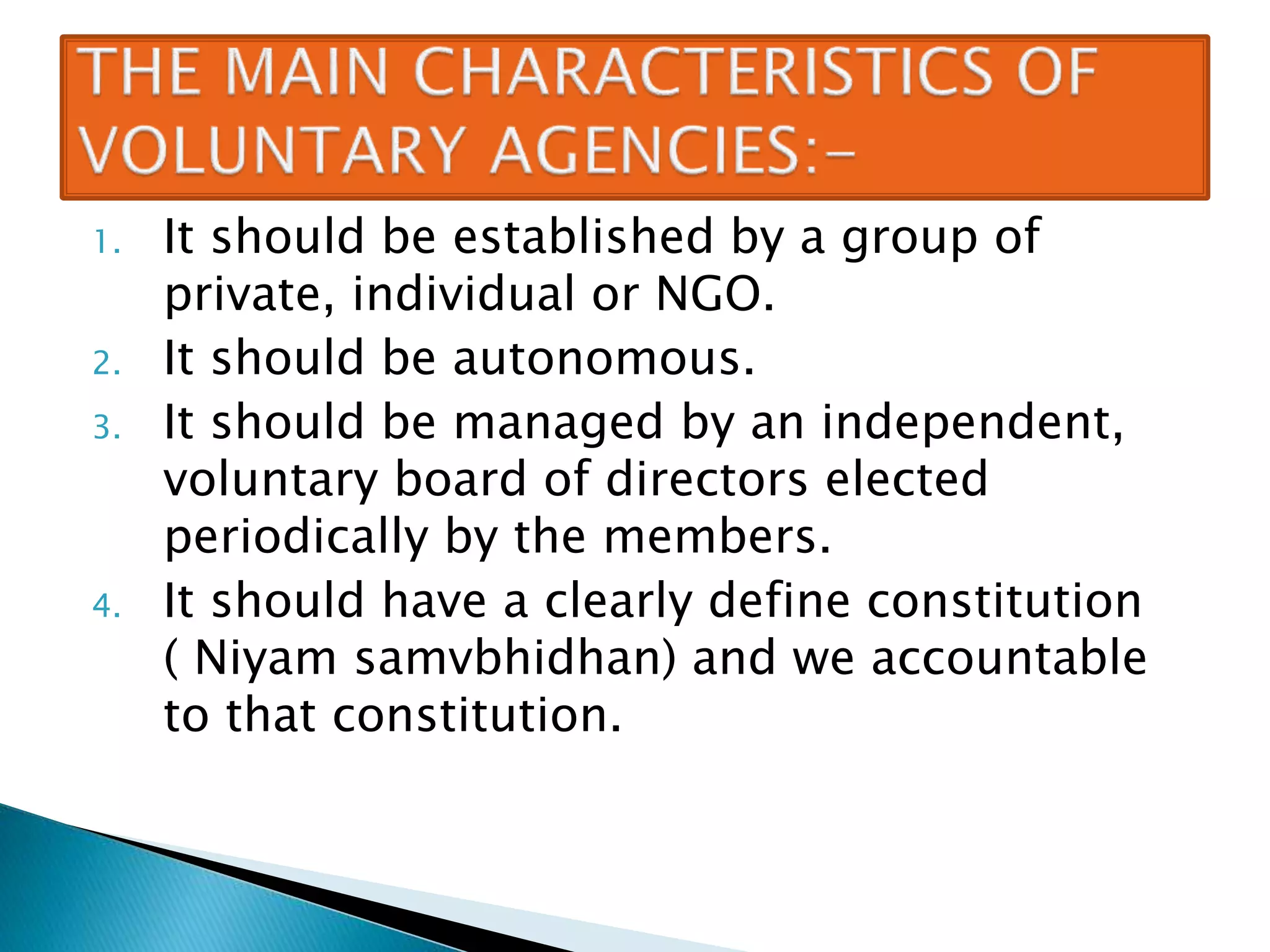 Role of voluntary health organization and international health agencies ...