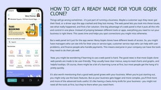 Role of Web Panel in a Gojek Clone App.pptx | Internet for Beginners | Internet