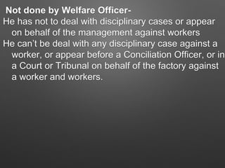Role of welfare officer | PPTX