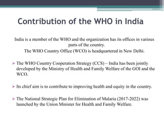 Role of who in pharmaceutical management | PPTX