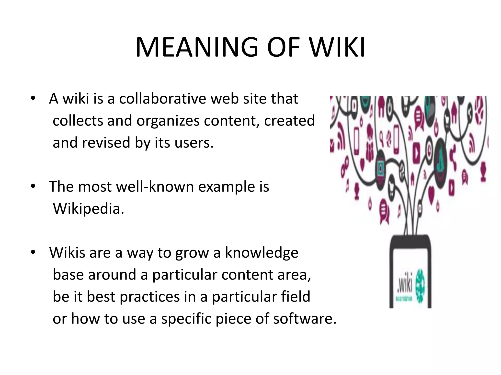 Role of wiki in prof dev of teachers | PPTX