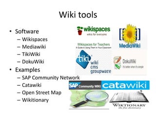 Role of wiki in prof dev of teachers | PPTX