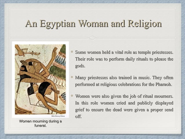 Role of Women in Ancient Egypt | PPT