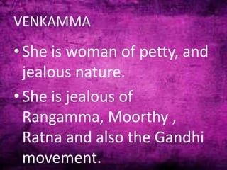 Role of women character in kanthapura | PPTX