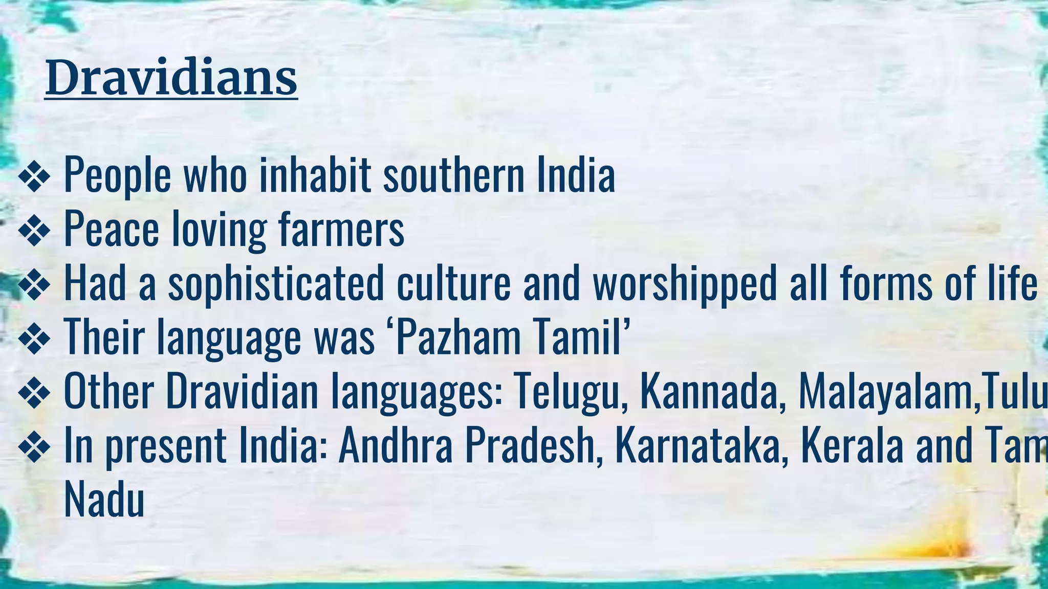 Role of women during dravidian culture | PPTX