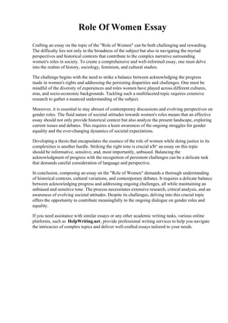 Role Of Women Essay.pdf