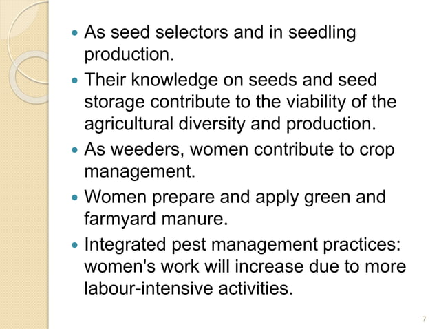 Role of women in IFS | PPT