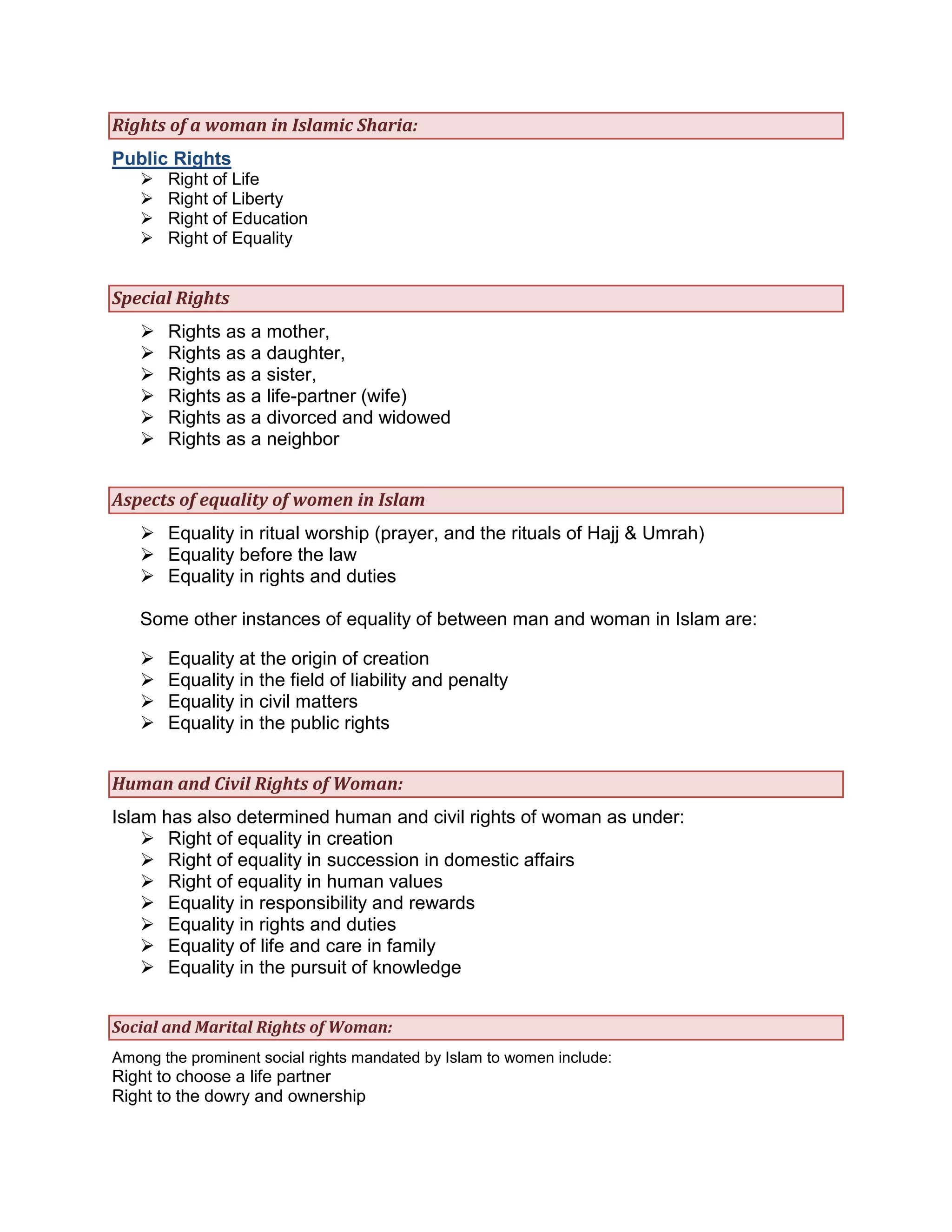Role of women in the development of islamic civilization | PDF