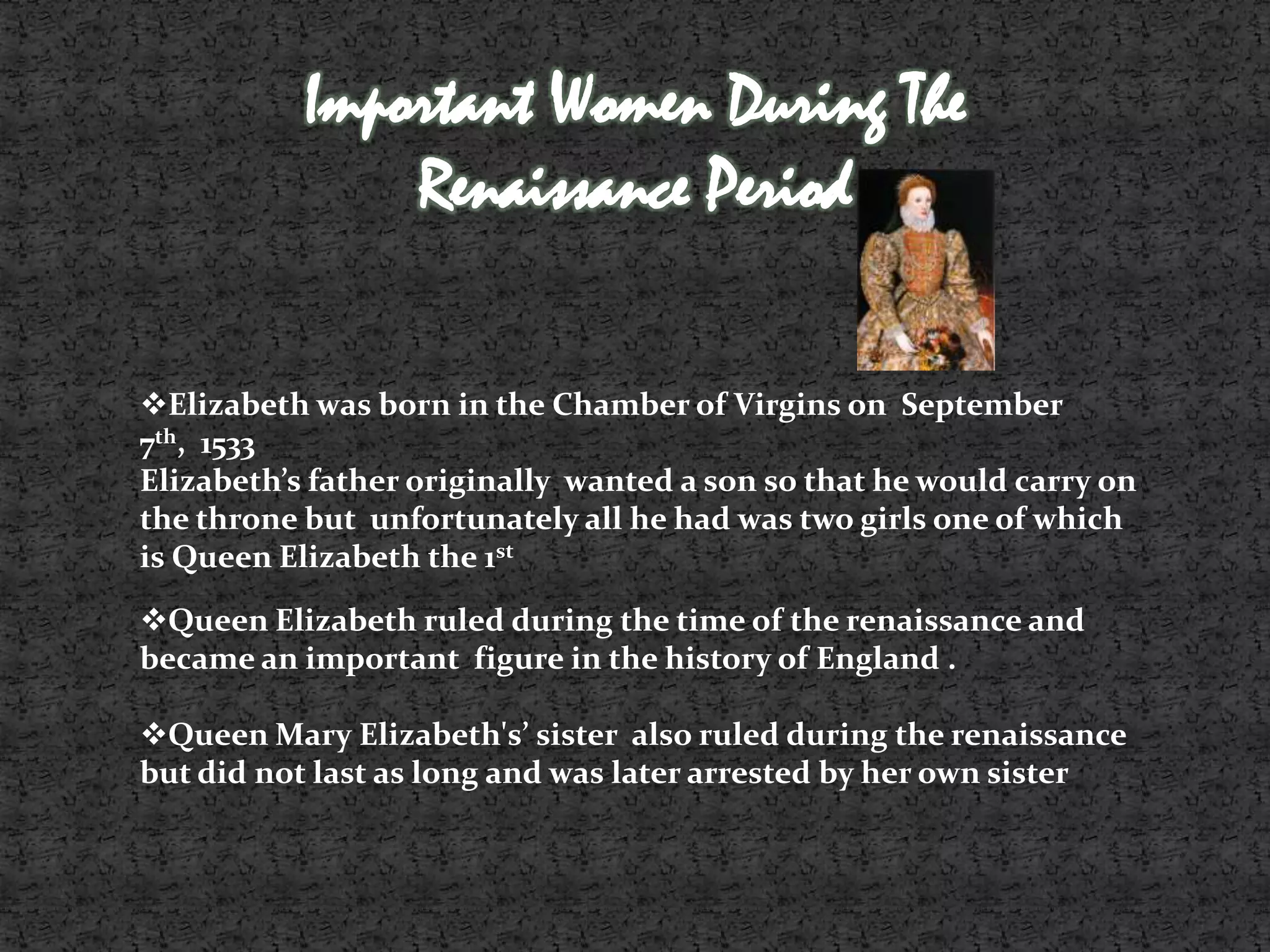 Role Of Women In The Renaissance Period | PPTX