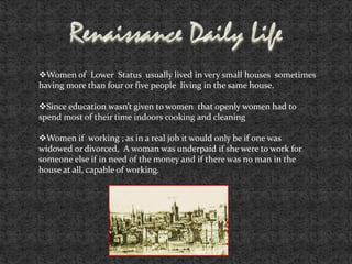 Role Of Women In The Renaissance Period | PPTX