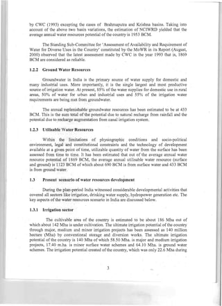 ROLE OF WRD&M IN BHARAT NIRMAN DURING WRD 2007 | PDF