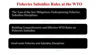 Role of World Trade Organization in fisheries | PPTX
