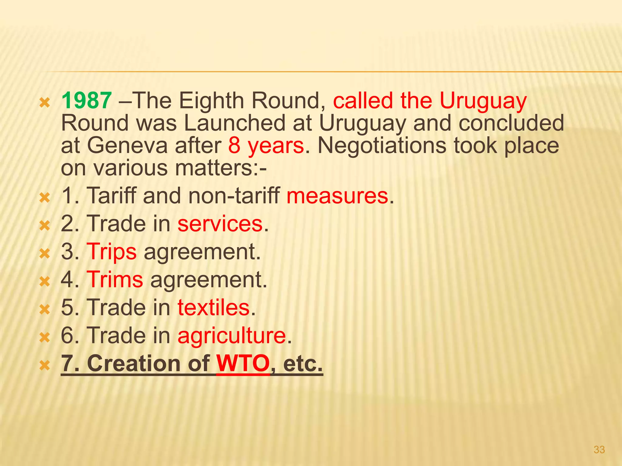 Role of wto in marketing | PPTX