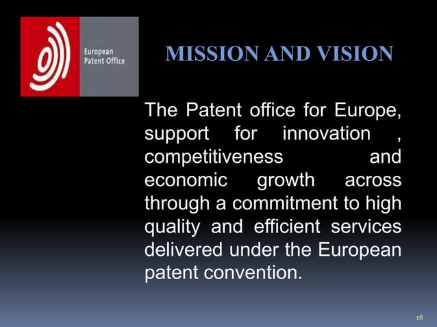 Role of wto wipo & epo in patent pre simple | PPT