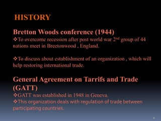 Role of wto wipo & epo in patent pre simple | PPTX