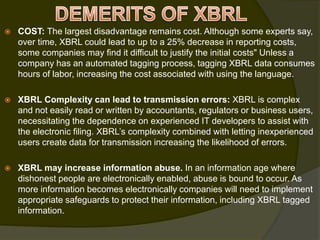 Role of xbrl in business reporting | PPTX