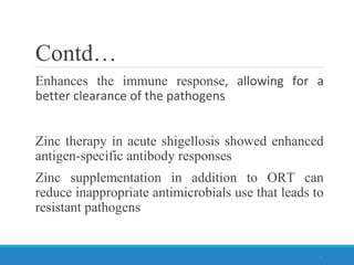 Role of Zinc in Diarrhea | PPT