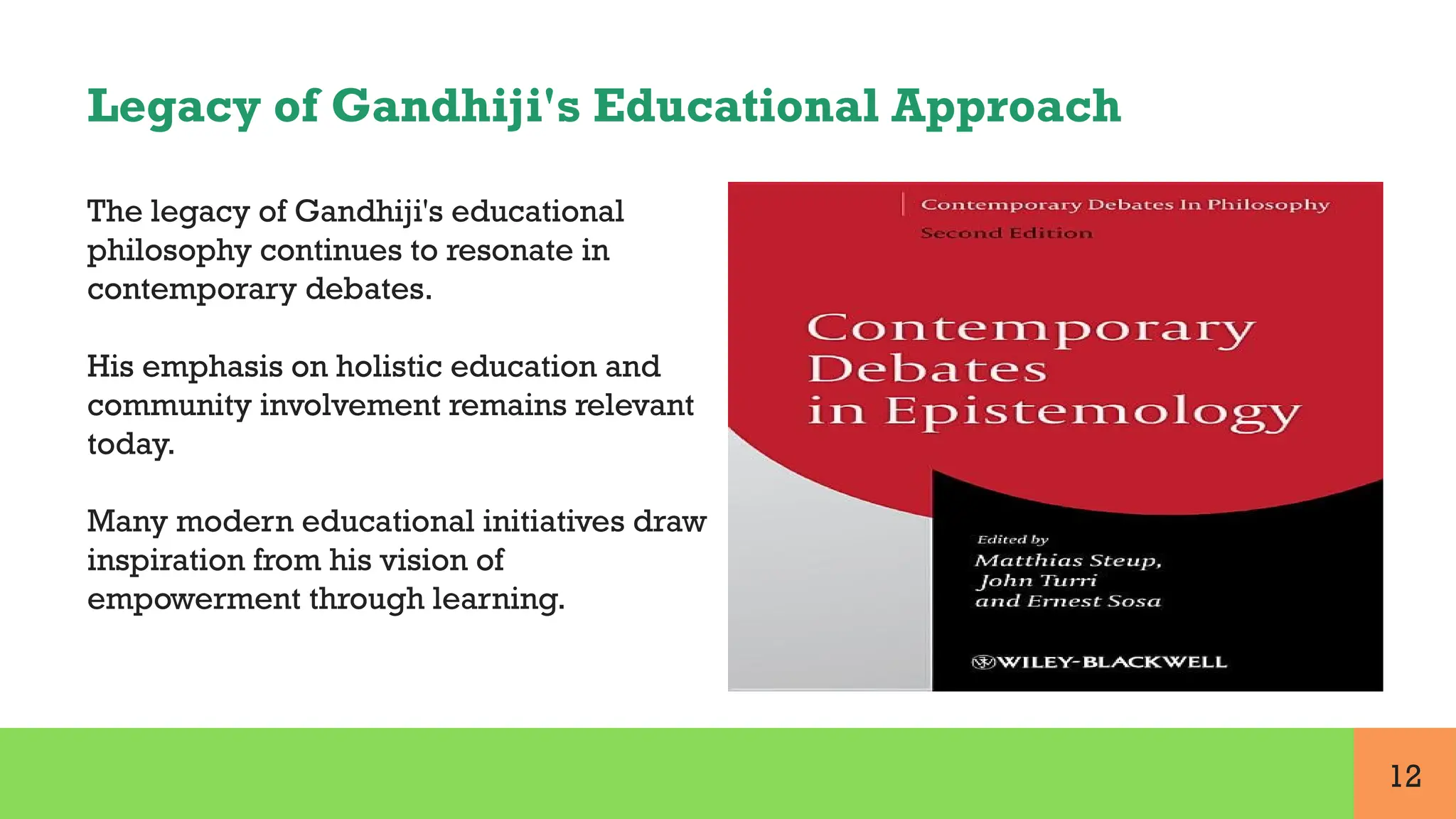 Role On Gandhiji's National Critique Of Colonial Education And ...