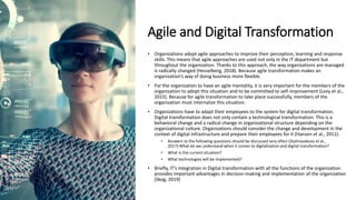 Role Perceived Organization Support in Digital Transformation | PDF