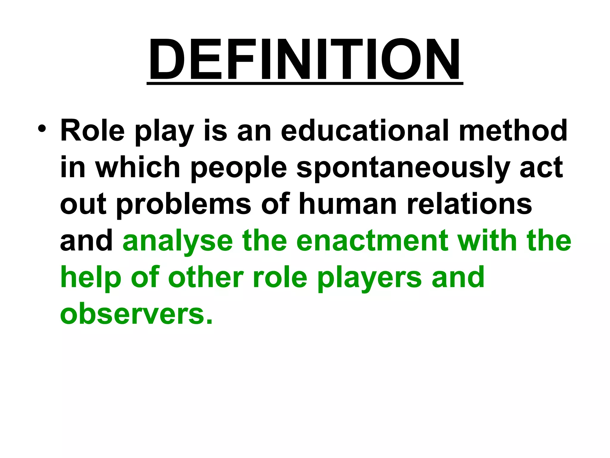Role Play | PPT