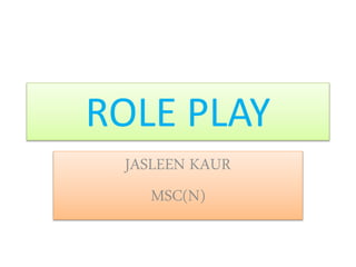 Role play | PPTX