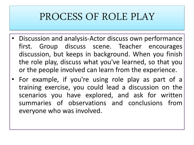 Role play | PPTX