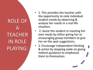 ROLE PLAY topic teaching learning process | PPTX